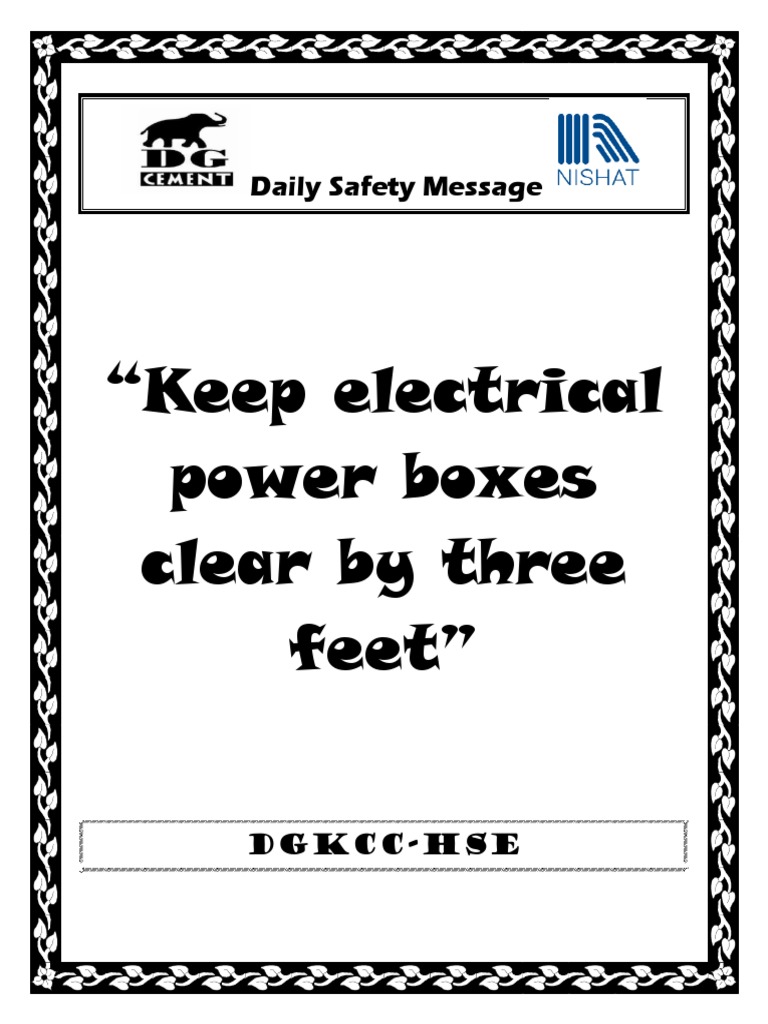 Daily Safety Message 06 | PDF