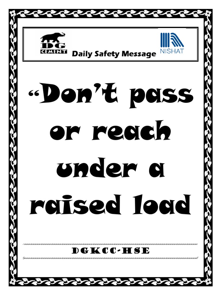 Daily Safety Message 06 | PDF