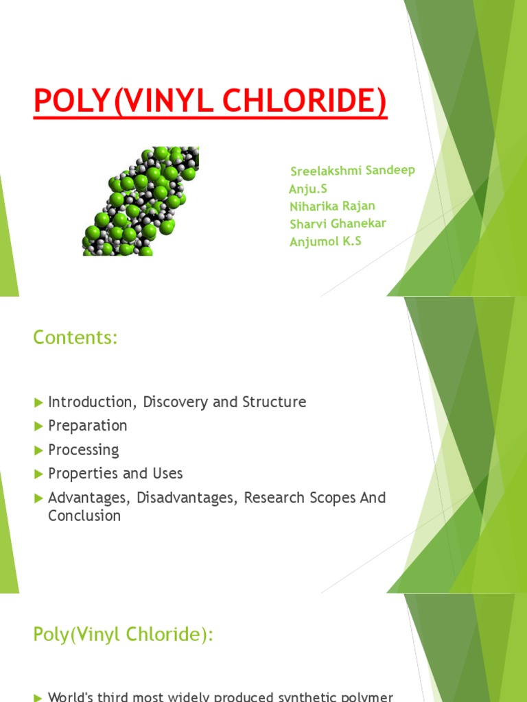 PVC: Chemistry | PDF | Polyvinyl Chloride | Polymerization