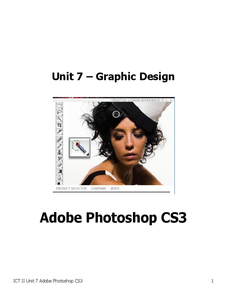 Adobe Photoshop CS3: Unit 7 - Graphic Design | PDF | Adobe Photoshop ...