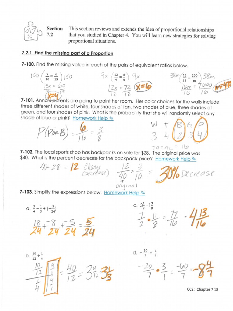 cc2 Chapter 7 Homework Section 2 | PDF