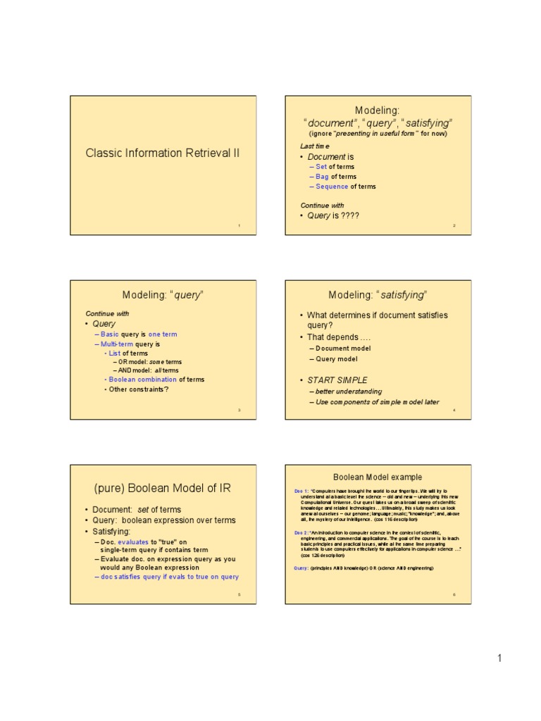 Boolean IR model | PDF | Information Retrieval | Science