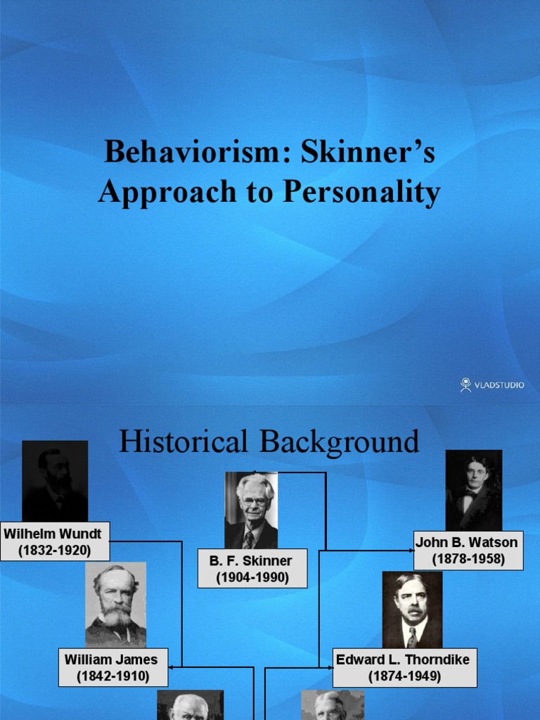 Behaviorism: Skinner's Approach To Personality | PDF | Philosophical ...