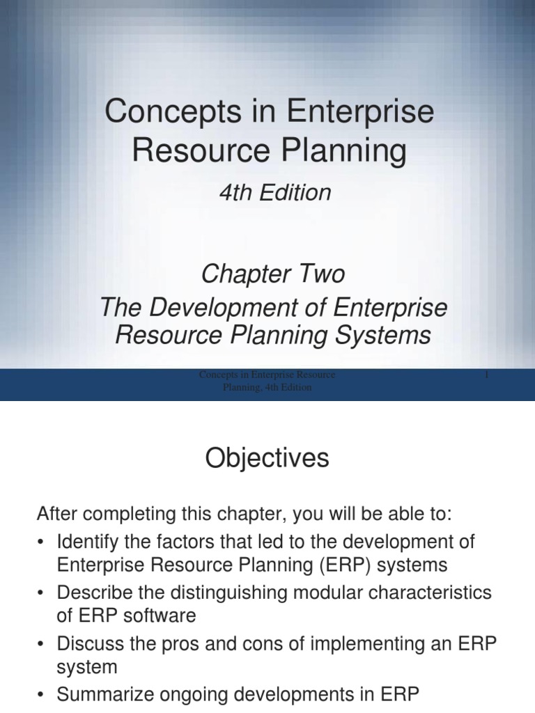 Chapter - 2 The Development of ERP PDF | PDF | Enterprise Resource ...