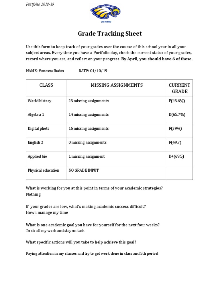 1st Semester Grades | PDF