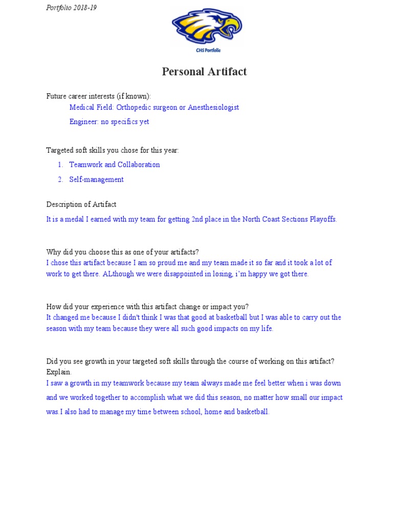 Personal Artifact 2-Morgan | PDF | Cognition