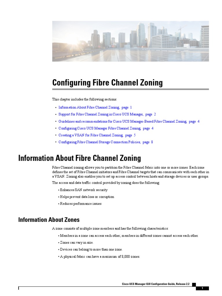 Information About Fibre Channel Zoning | PDF | Computer Engineering ...