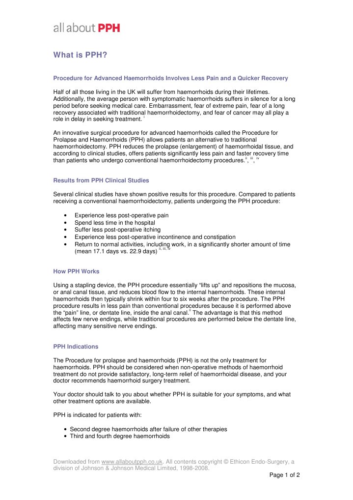 What_is_PPH | Hemorrhoid | Surgery