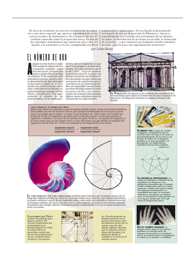 El Fascinante Número Áureo | PDF | Enseñanza de matemática | Science