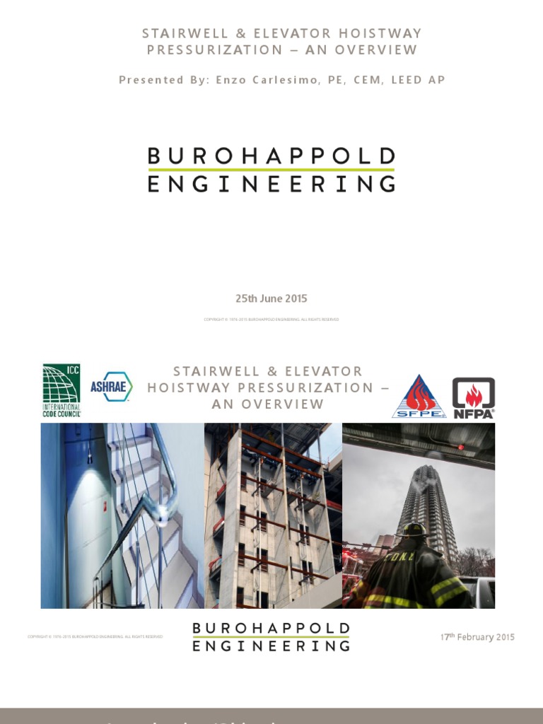 Stairwell & Elevator Hoistway Pressurization –An Overview | Elevator ...
