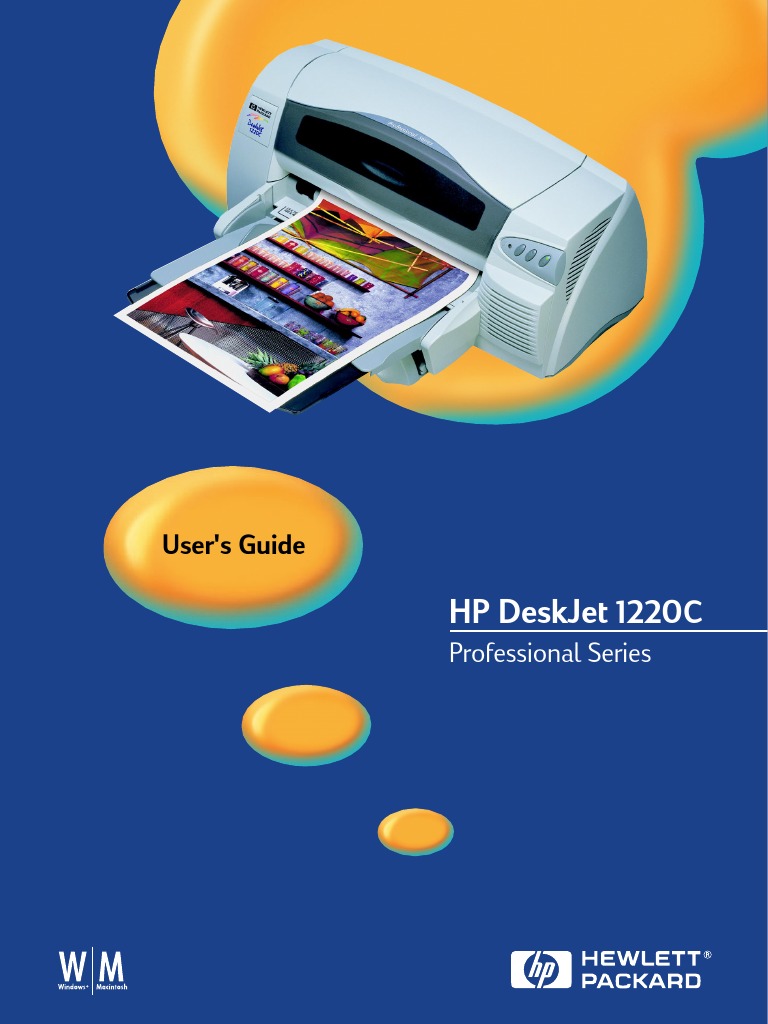 HP Deskjet 1220: User'S Guide | PDF | Microsoft Windows | Printer ...
