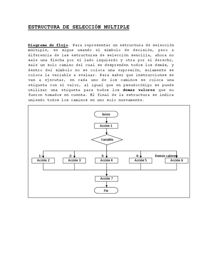 Introducción A La Estructura Switch Case | PDF | Enseñanza de ...