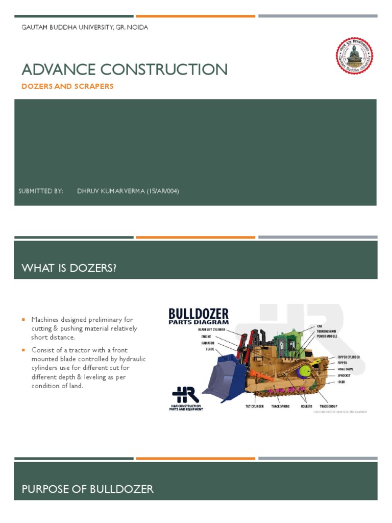 Types of Bulldozers and Scrapers | PDF | Tractor | Construction Equipment