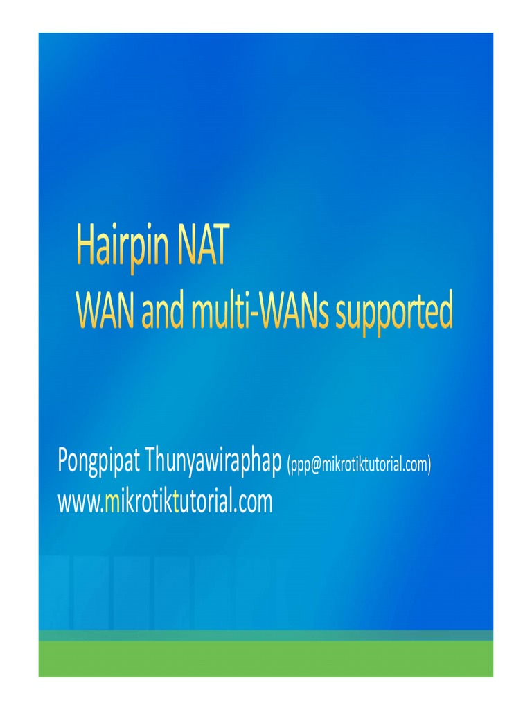 Hairpin NAT Guide for Network Admins | PDF | Teaching Methods ...