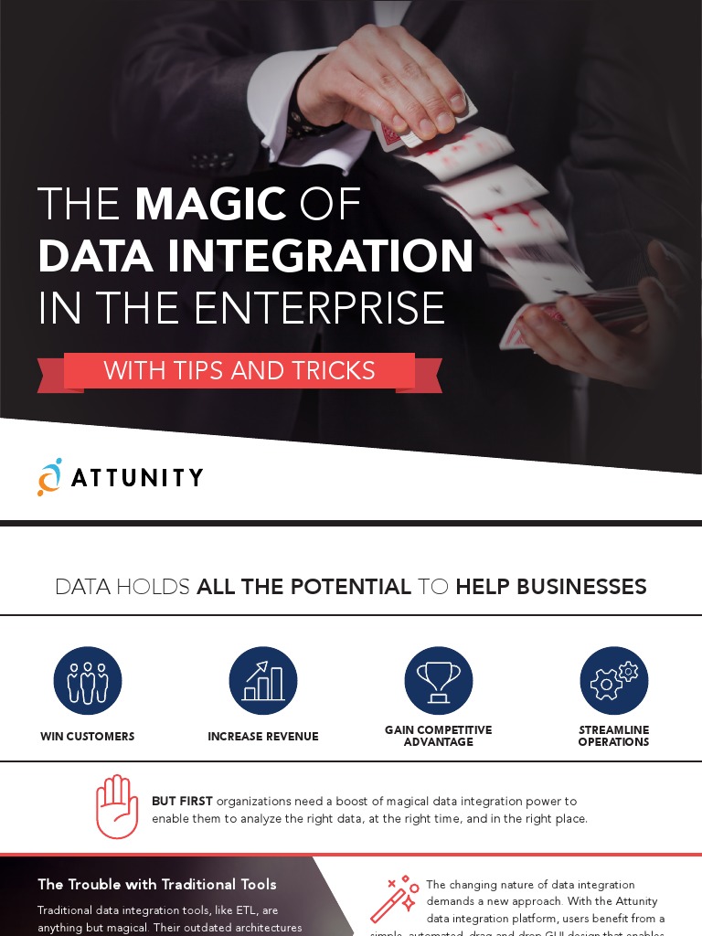 Attunity Magic of Data Integration Eguide | PDF | Data Warehouse | Apache Hadoop