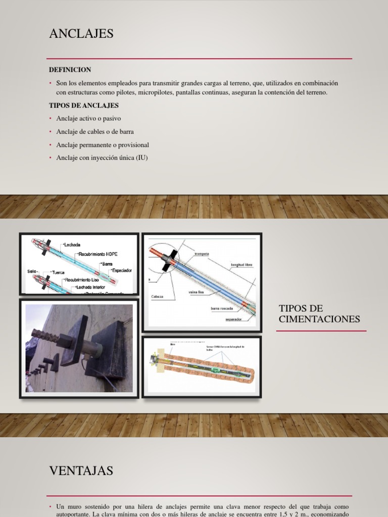 ANCLAJES | PDF | Ingeniero civil | Ingeniería de Edificación