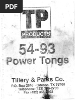 Gill Model 600 Power Tong Manual | PDF | Lubricant | Motor Oil