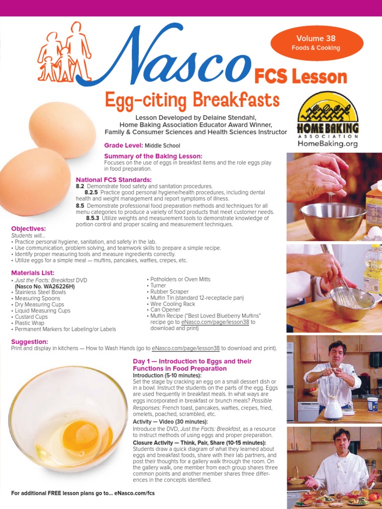 Fcs Lesson 38 Egg Power | PDF | Muffin | Egg As Food