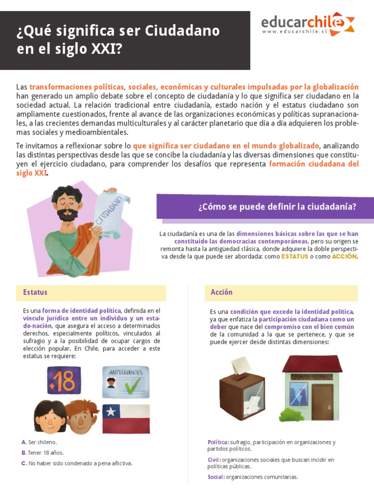 La Ciudadania En El Siglo Xxi 01 Pdf Pdf Ciudadanía Globalización 2784