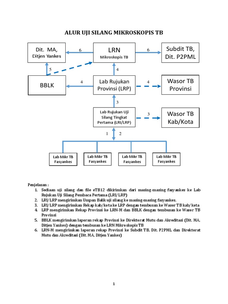 Faskes SPO Dan Instrumen ETB12 Skoring/Alur Pelaksanaan Uji Silang Mikroskopis TB 2019 | PDF
