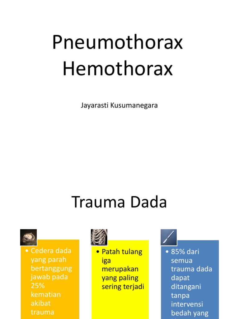 Pneumothorax Hemothorax | PDF