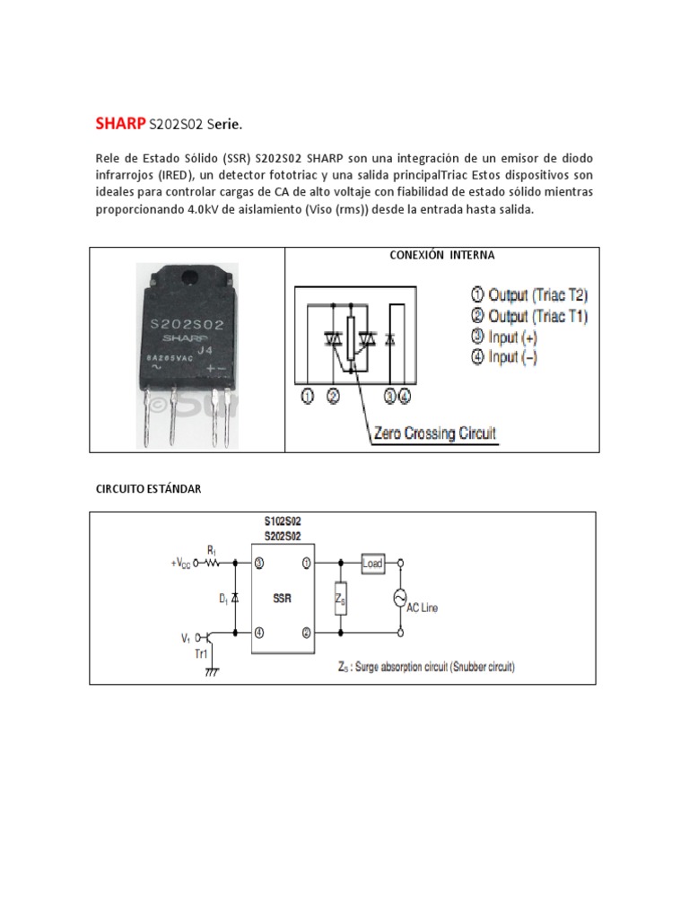 s202s02 SHARP | PDF | Electricidad | Ingenieria Eléctrica