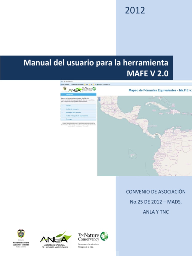 Manual Software Mafe Mapeo de Formulas Equivalentes Ma.f.e. V2.0 PDF ...