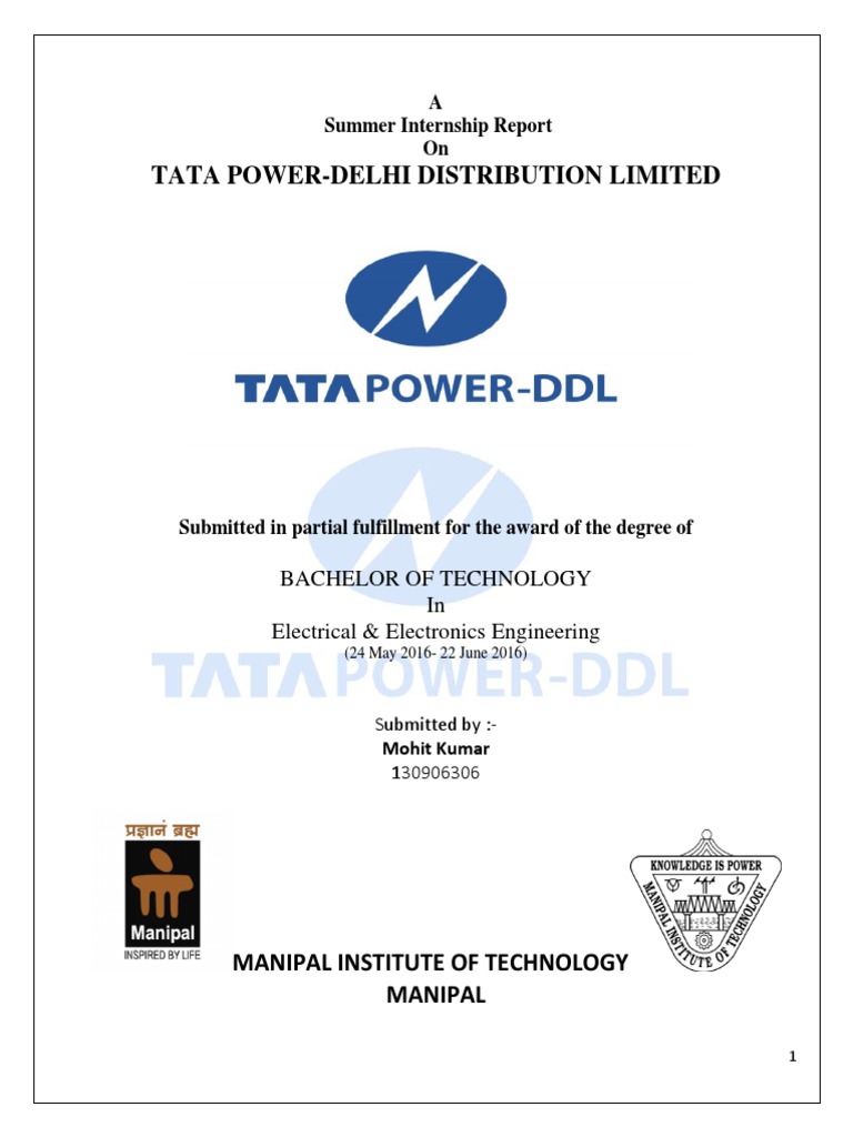 TPDDL Report | PDF | Power (Physics) | Force