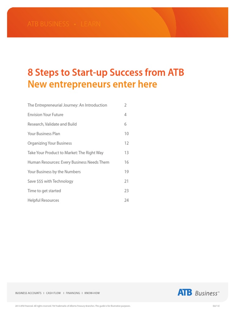 ATB Business Start-Up Guide | PDF | Business | Marketing