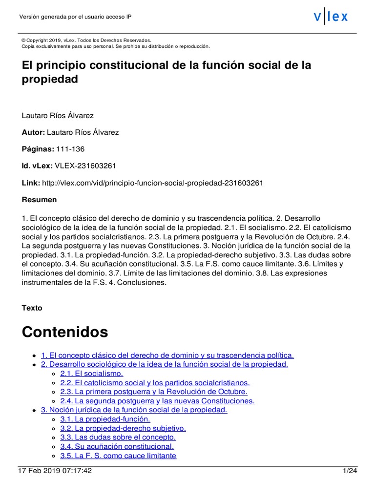 Funcion Social de La Propiedad | PDF | Doctrina social católica | Propiedad