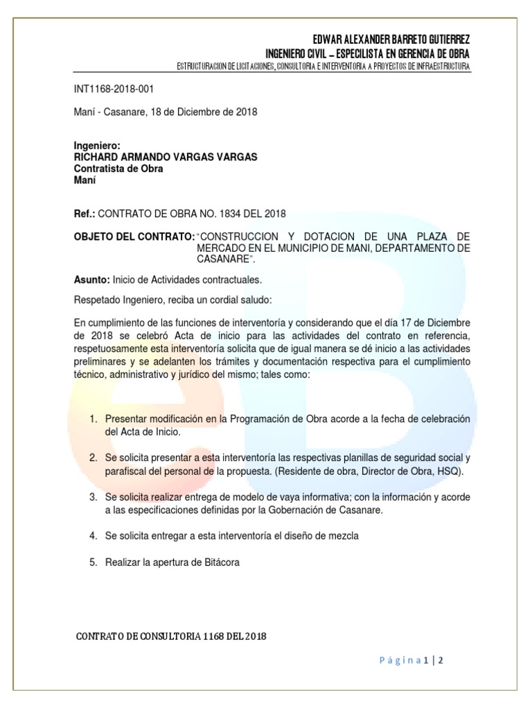 Oficio Inicio de Obra_18_12_18__INT1168-2018-001.docx | Business