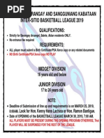 Barangay Basketball Rules | PDF