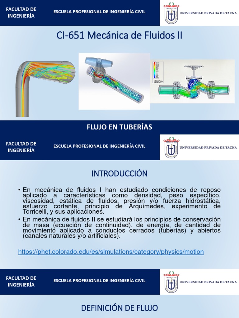 Flujo en Tuberias | PDF | Fluido | Mecánica de fluidos