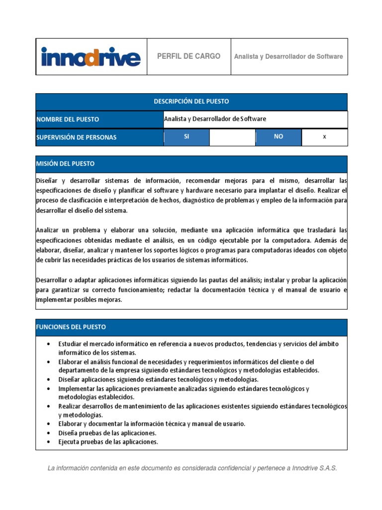 Perfil | PDF | Programador | Software