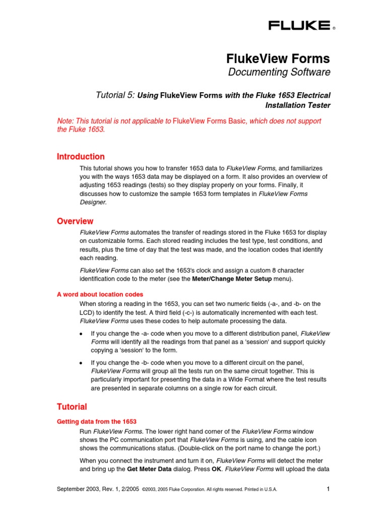 Flukeview Forms: Documenting Software | PDF | Table (Database) | Databases