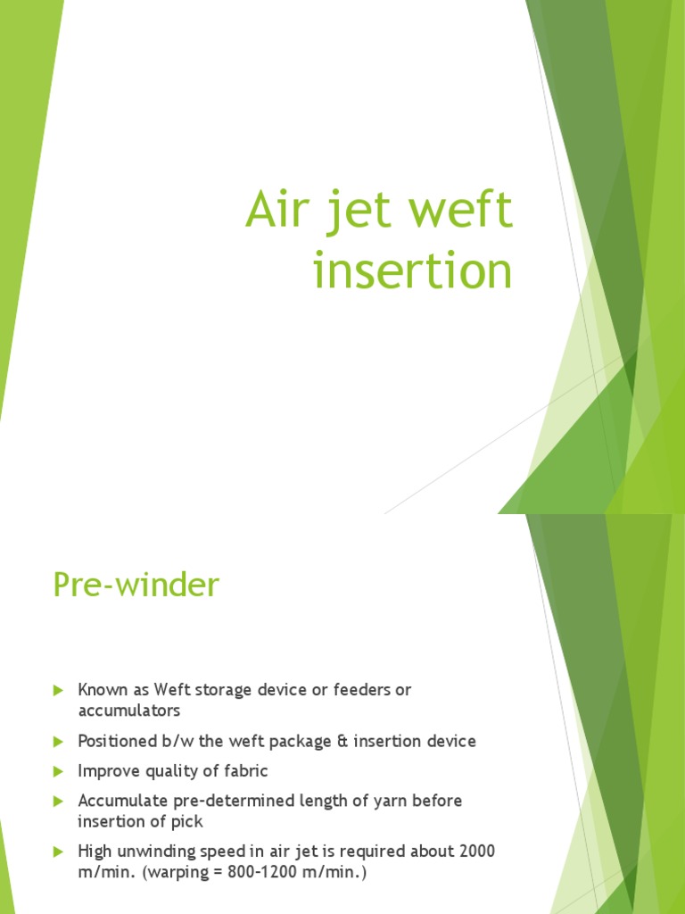 Air Jet Weft Insertion | PDF | Drag (Physics) | Reynolds Number