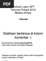 Panduan E-SPTPD untuk Wajib Pajak | PDF