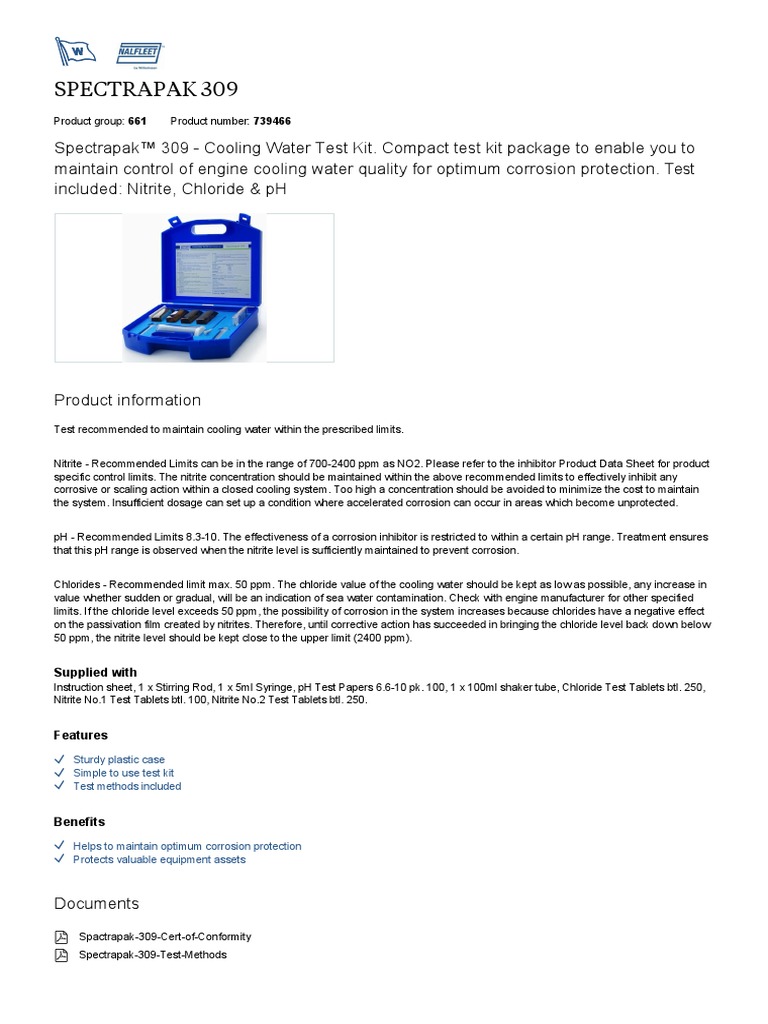 Spectrapak 309 | PDF | Corrosion | Ph