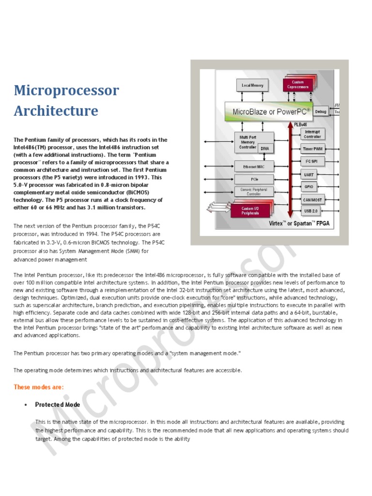 Microprocessor Architecture: Protected Mode | PDF | Central Processing ...