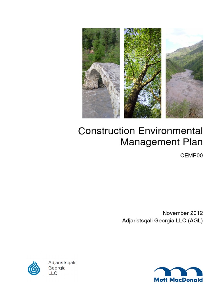 Construction Environmental Management Plan for the Adjaristsqali ...