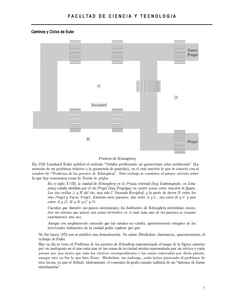 Grafo Euleriano | PDF | Teoría de grafos | Matemáticas discretas