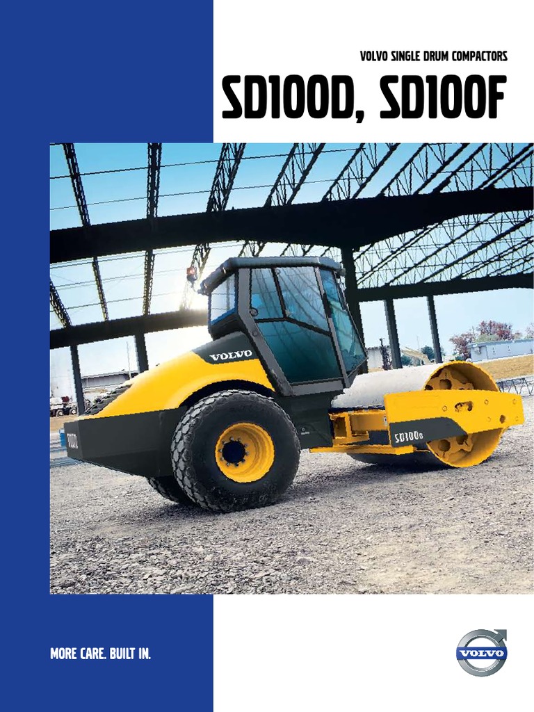 SD100D, SD100F: Volvo SINGLE Drum Compactors | PDF | Engines | Truck