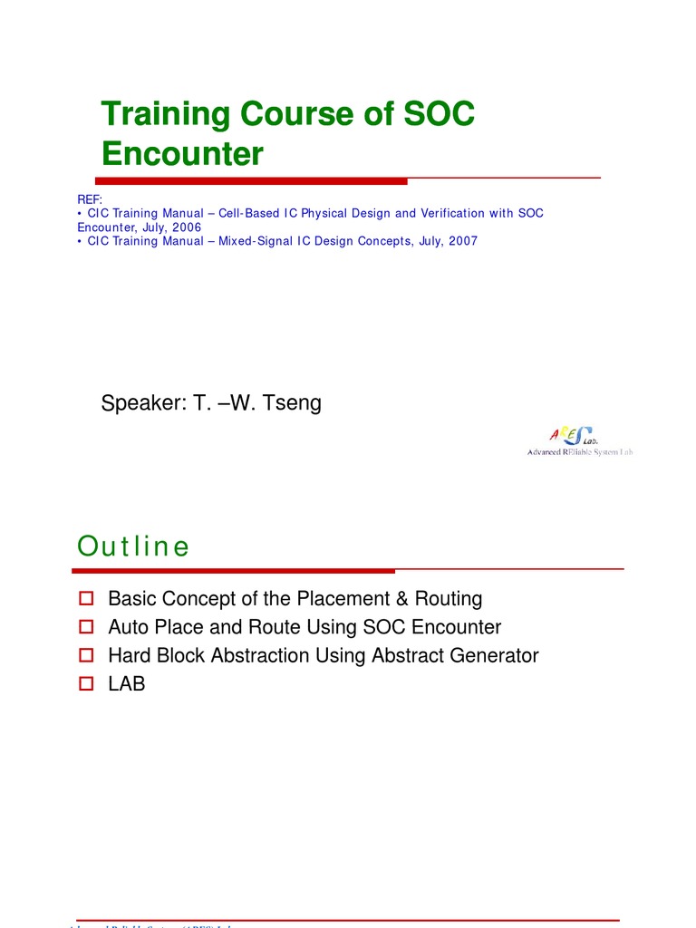 Training Course of SOC Training Course of SOC Encounter Encounter | PDF | Digital Technology ...