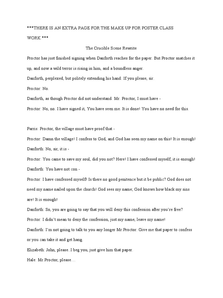 The Crucible Rewrite Script | PDF