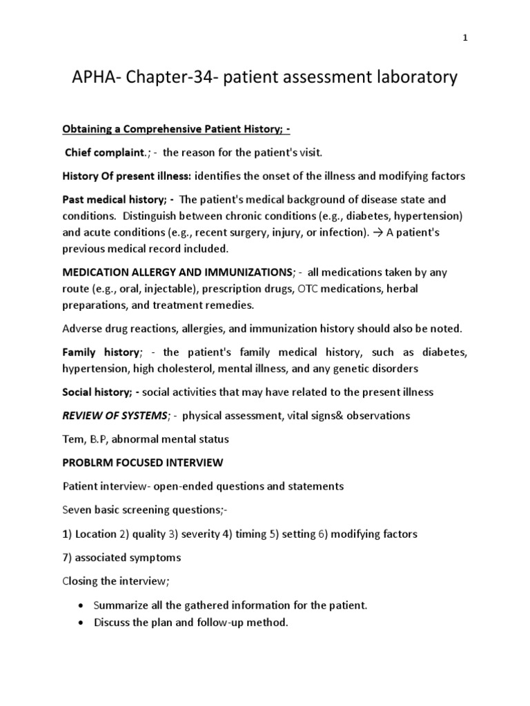 Apha-34patient Assessment Laboratory | PDF | Electrocardiography ...