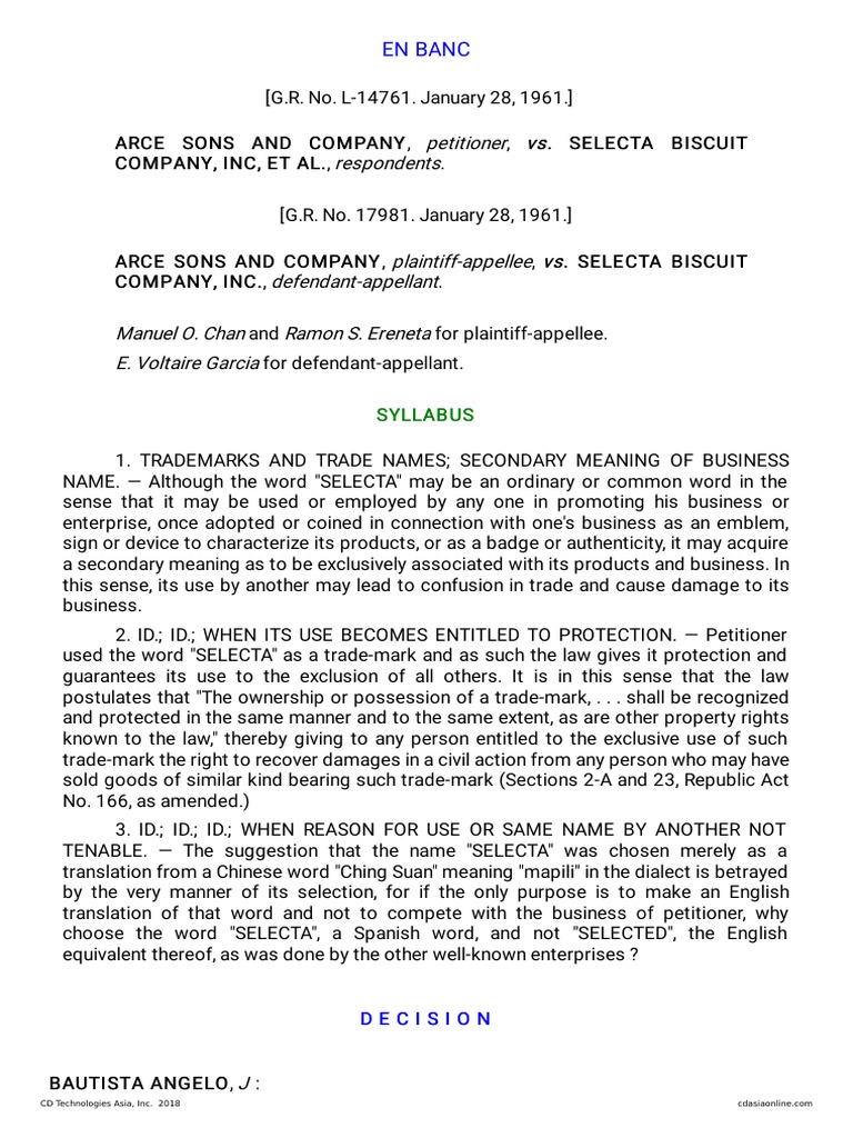 10 Arce Sons | PDF | Bakery | Trademark