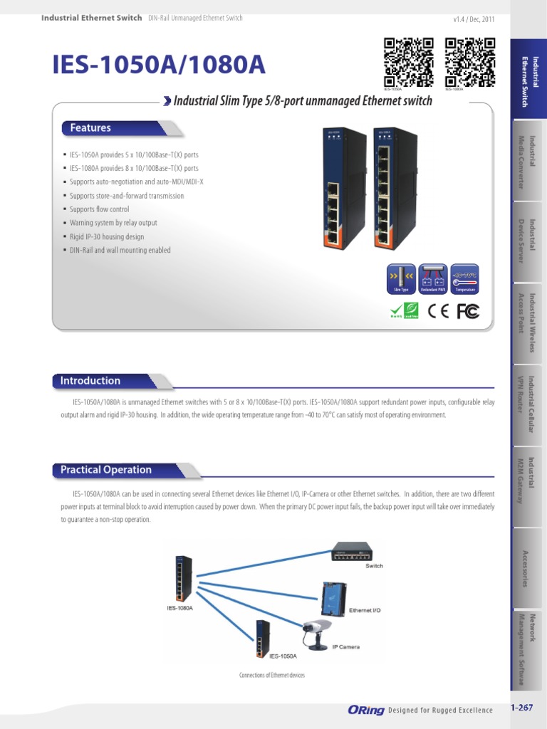Industrial Ethernet Switch Guide | PDF | Network Switch | Ethernet