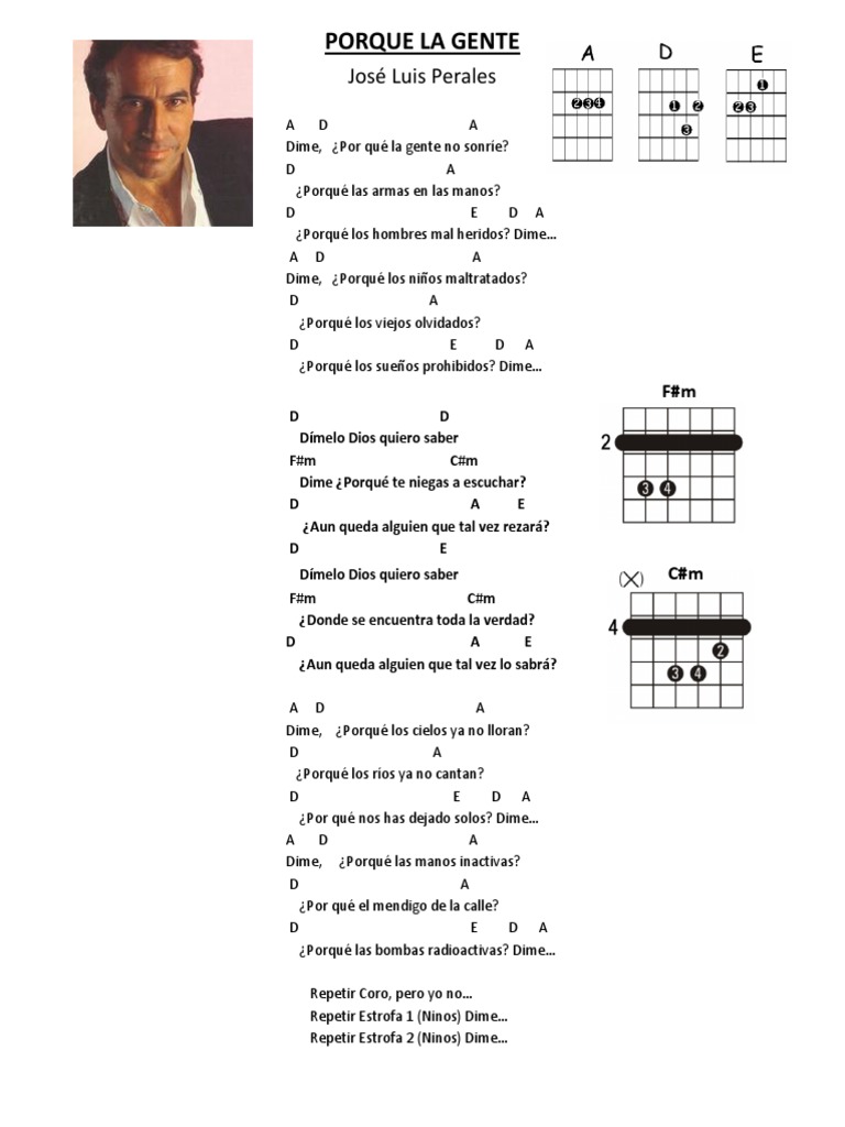Porque La Gente - Acordes Guitarra | PDF