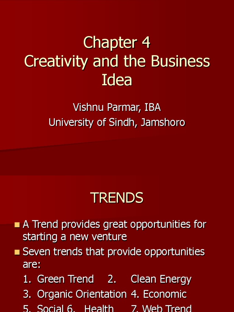 Creativity and Business Idea | PDF | New Product Development | Marketing