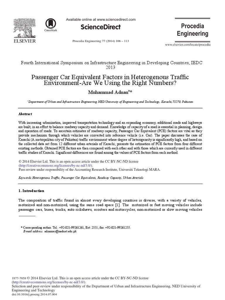 Clase 02 - UCP - Paper de La India | PDF | Traffic | Coefficient Of ...